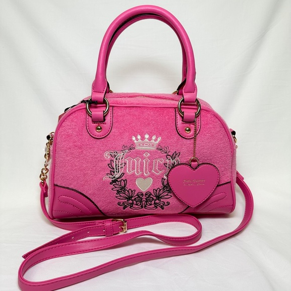 Juicy Couture | Bags | Juicy Couture Juicy Pink Bowler Bag | Poshmark